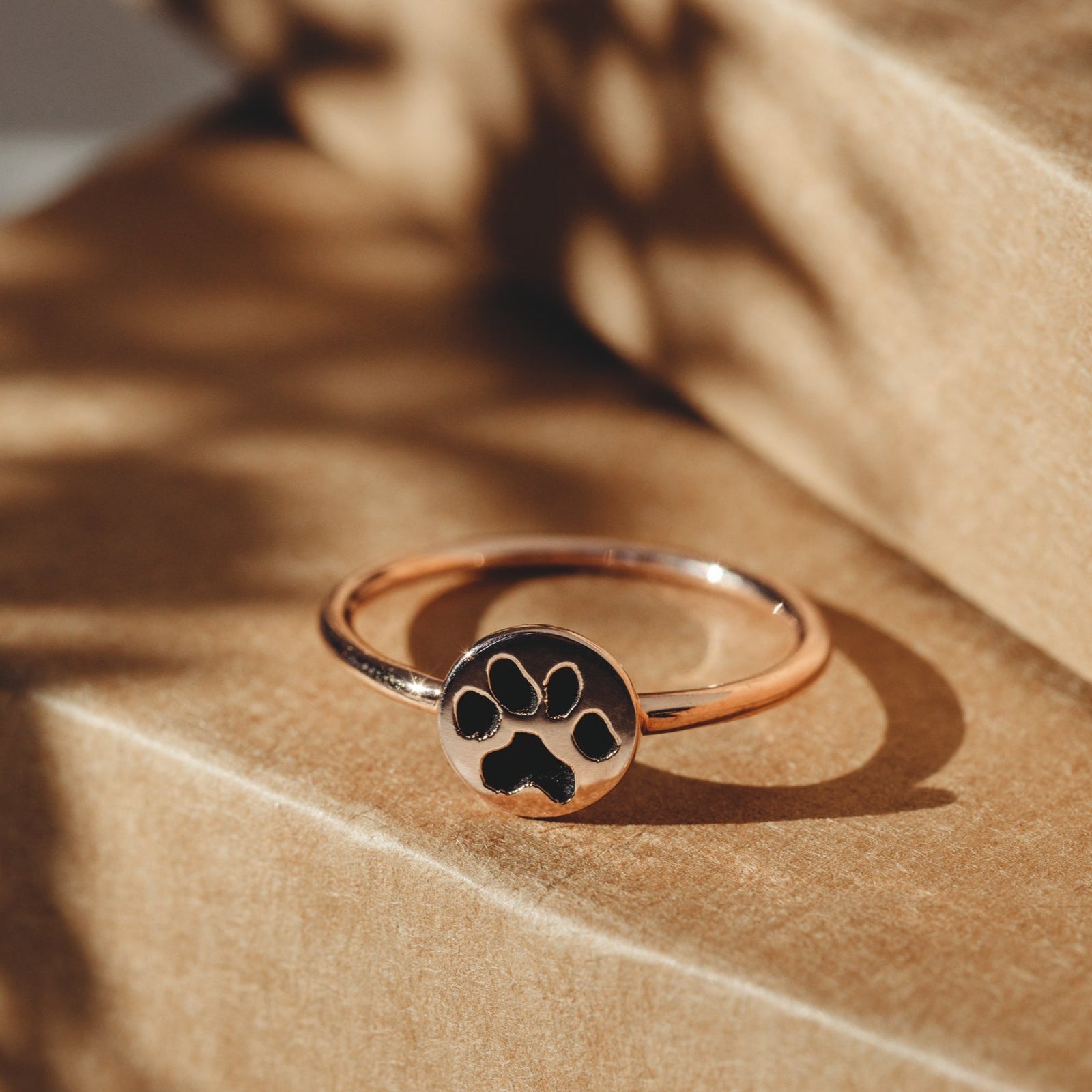 Personalized Dog/Cat Paw Print Ring at Custom Paw Jewelry Shop