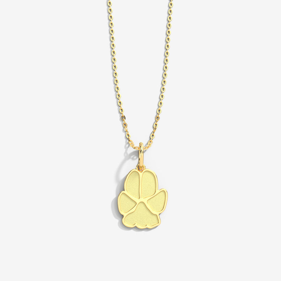Double-Sided Custom Paw Print Necklace at Custom Paw Jewelry Shop