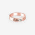 Design a Custom Text/Name Engraved Rings | Custom Paw Jewelry Shop